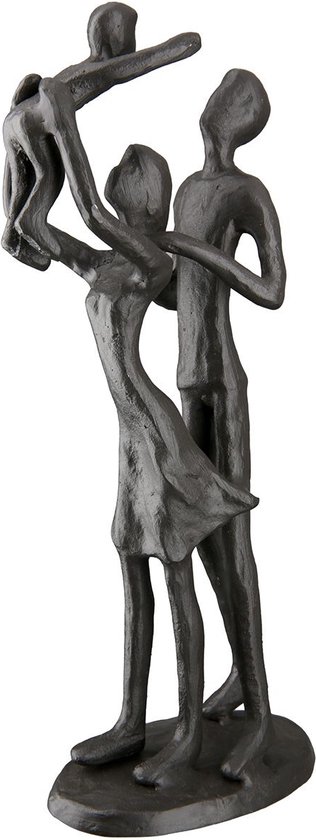 Gilde Handwerk Beeld - Sculptuur - Familie geluk - Metaal - 21cm | bol