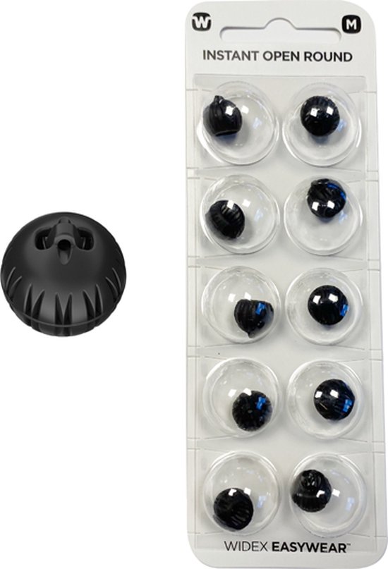 Widex -instant eartip - open M - round - dome hoortoestel - tip - dopje ...