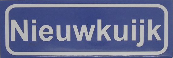Koelkast magneet plaatsnaambord Nieuwkuijk. | bol