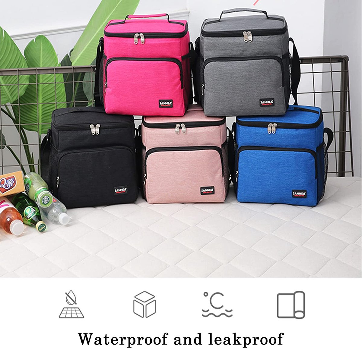 Sac à Lunch 12L, Boîte à Lunch Isotherme, Sac Isotherme pour Déjeuner ...