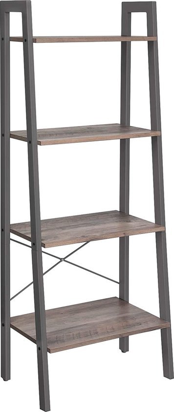 MIRA Home - Ladderkast - Wandrek - Industrieel/Vintage - Hout/Metaal ...