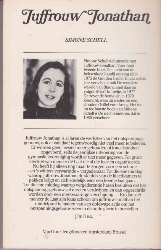 Juffrouw Jonathan, Simone Schell | 9789010035820 | Boeken | bol