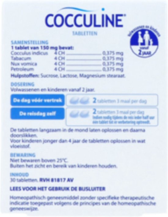 Boiron Cocculine - 3 x 30 tabletten - Voordeelverpakking | bol