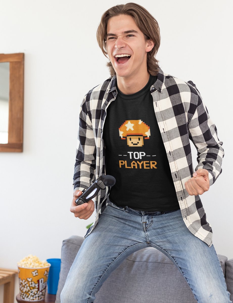 Shirt - Top player - Wurban Wear | Grappig shirt | Gaming| Unisex ...