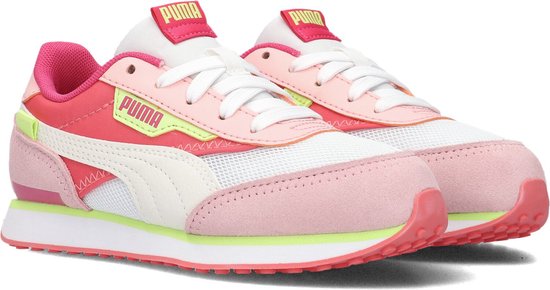 Puma Future Rider Splash Ps Lage sneakers - Meisjes - Roze - Maat 33 ...