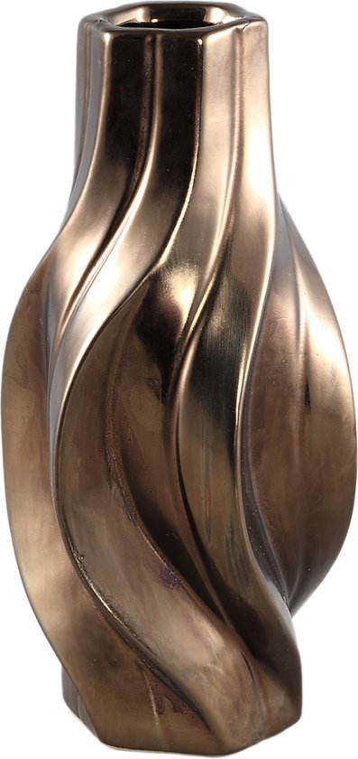 PTMD Ivel Bronze Ceramic Pot Irregular Shape S | bol