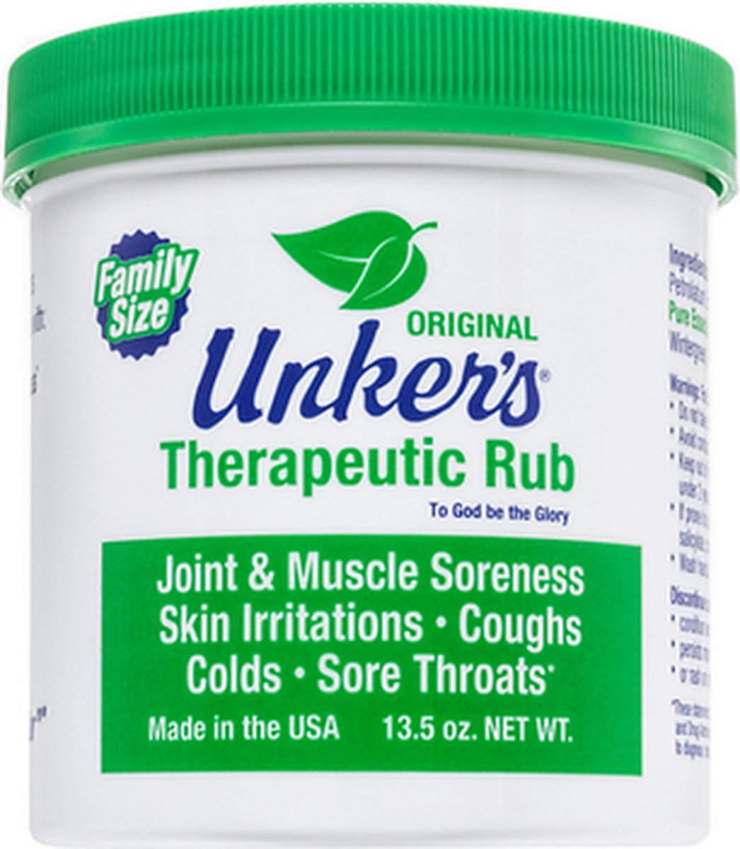 Unker's zalf Family Size! Bij spierpijn en blessures, verkoudheid ...