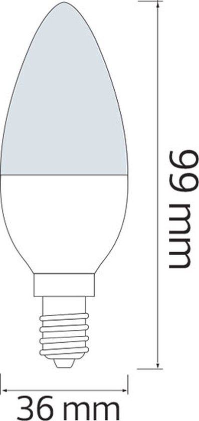 LED Lamp - E14 Fitting - 4W - Helder/Koud Wit 6400K | bol.com