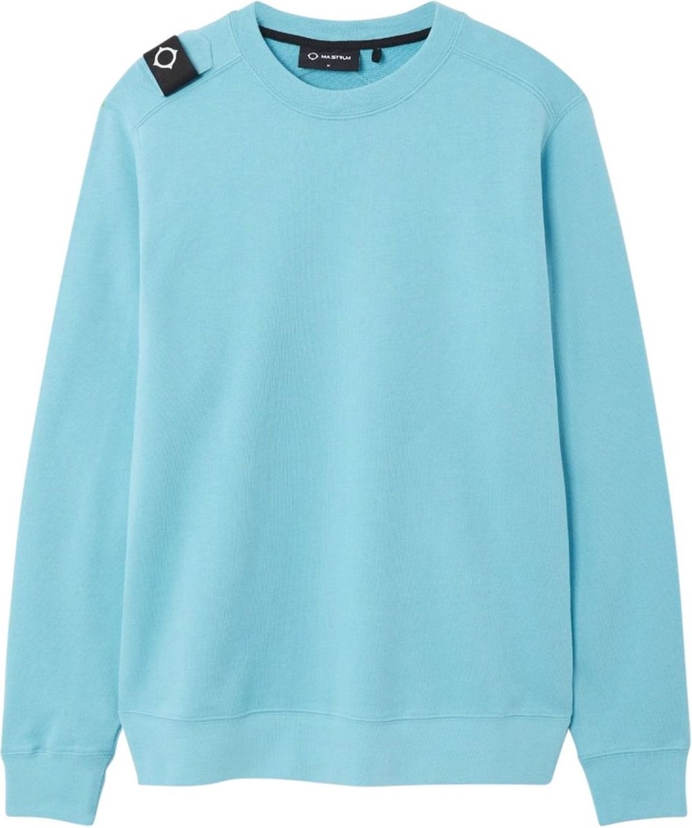Ma.Strum Heren Core Crew Sweater Blauw maat S | bol.com