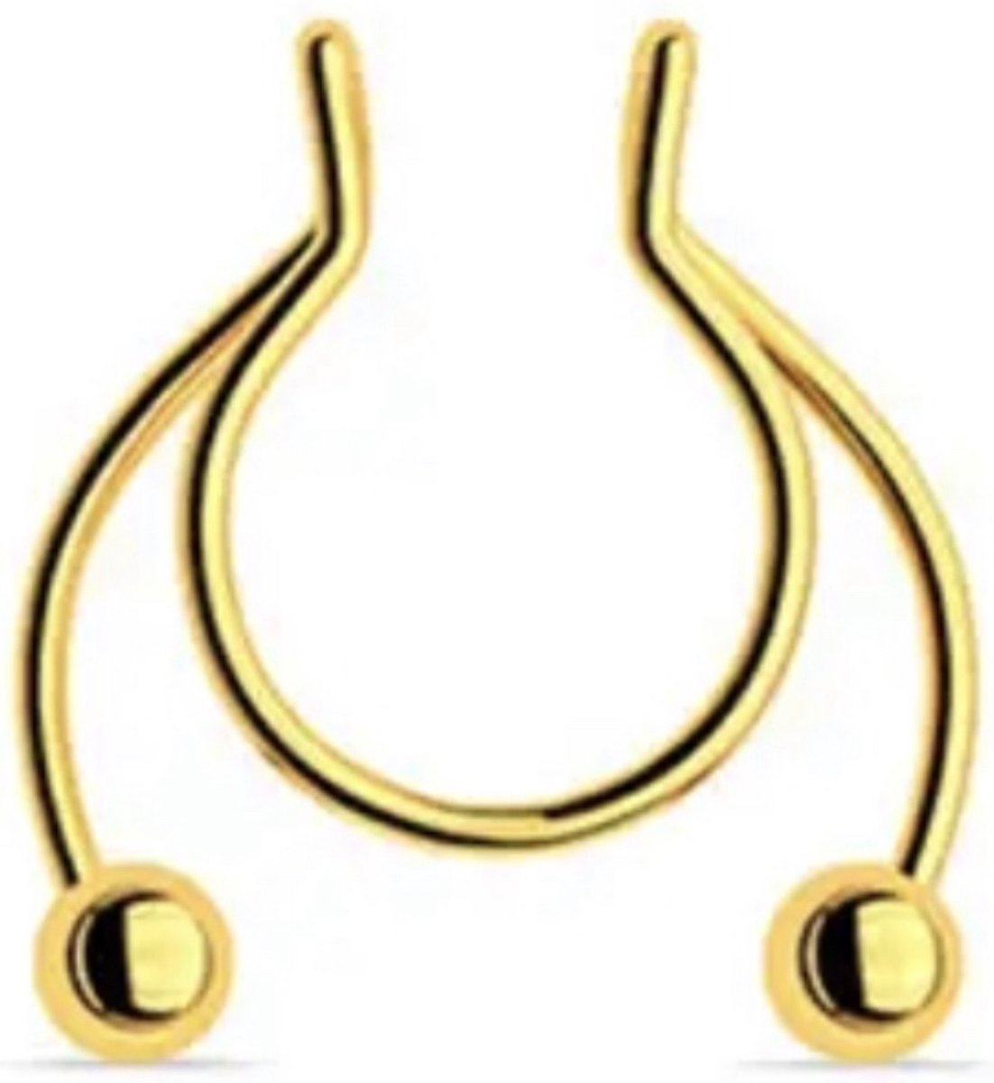 Fake neusklem Goudkleur-Geen gaatje-Charme Bijoux | bol.com
