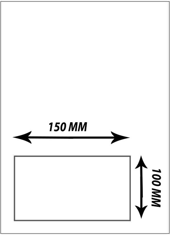 A4 pakbon / Verzendlabel / retourlabel , 100mm x 150mm, 1000 pack ...