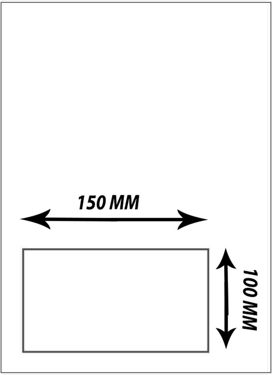A4 pakbon / Verzendlabel / retourlabel , 100mm x 150mm, 1000 pack ...