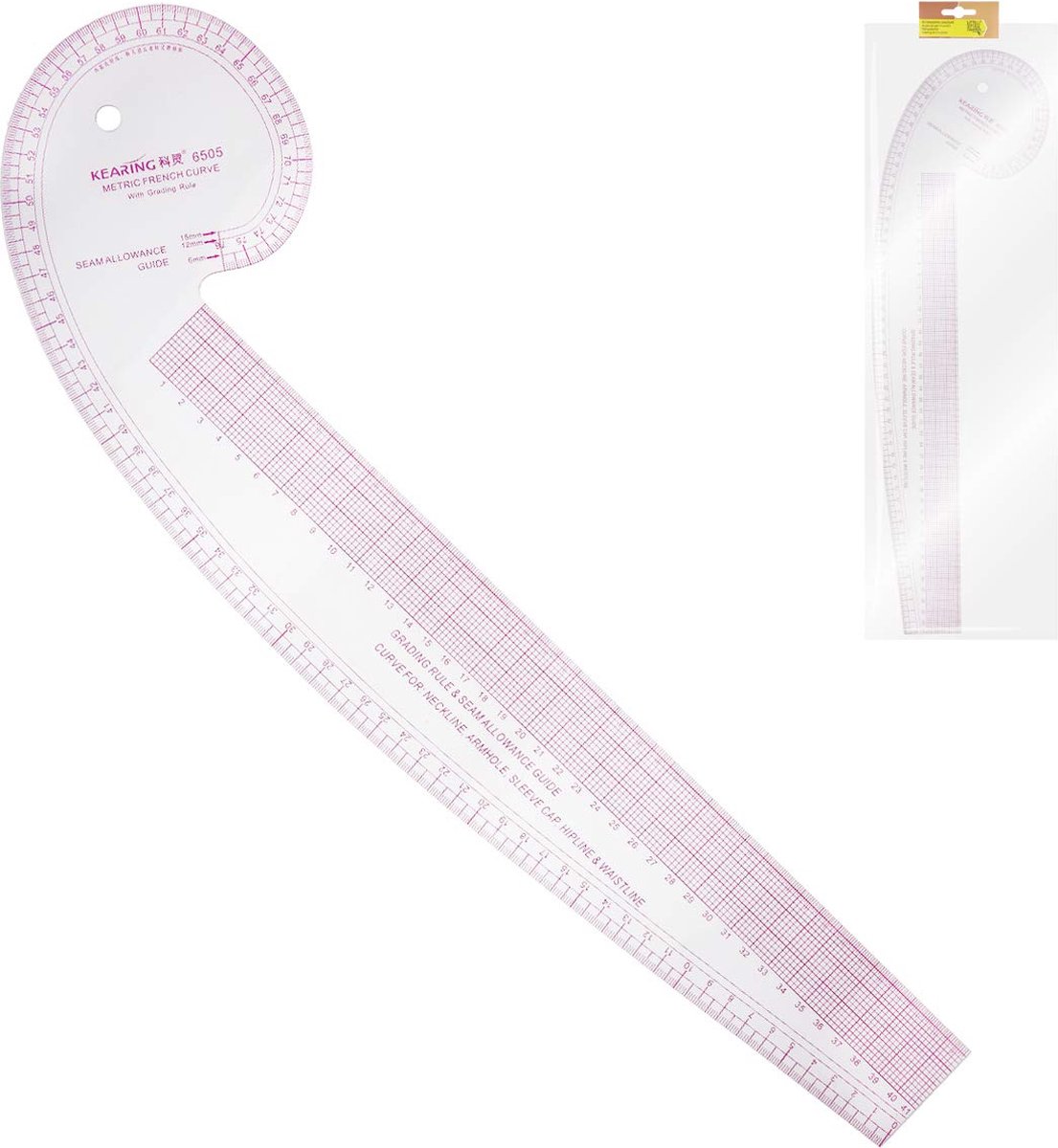 Patroonlat - liniaal gebogen voor patronen - naaien en patroontekenen ...