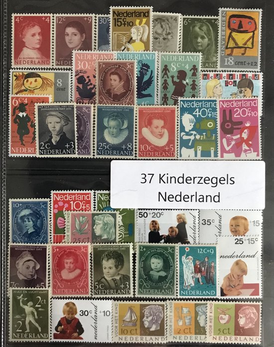 Luxe postzegel pakket (A5 formaat) : collectie van 37 verschillende ...