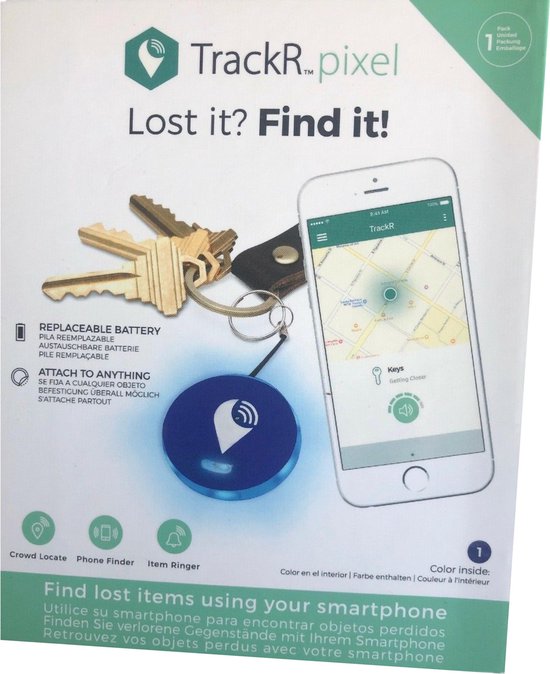 TrackR Pixel - Blauw - Bluetooth | bol