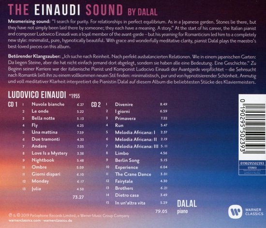 The Einaudi Sound (Klassieke Muziek CD) Dalal - Piano, Dalal | Muziek | bol
