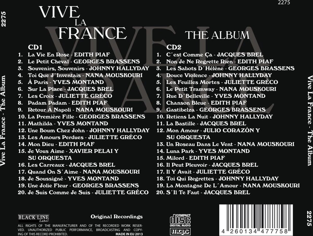 Vive La France, various artists | CD (album) | Muziek | bol.com