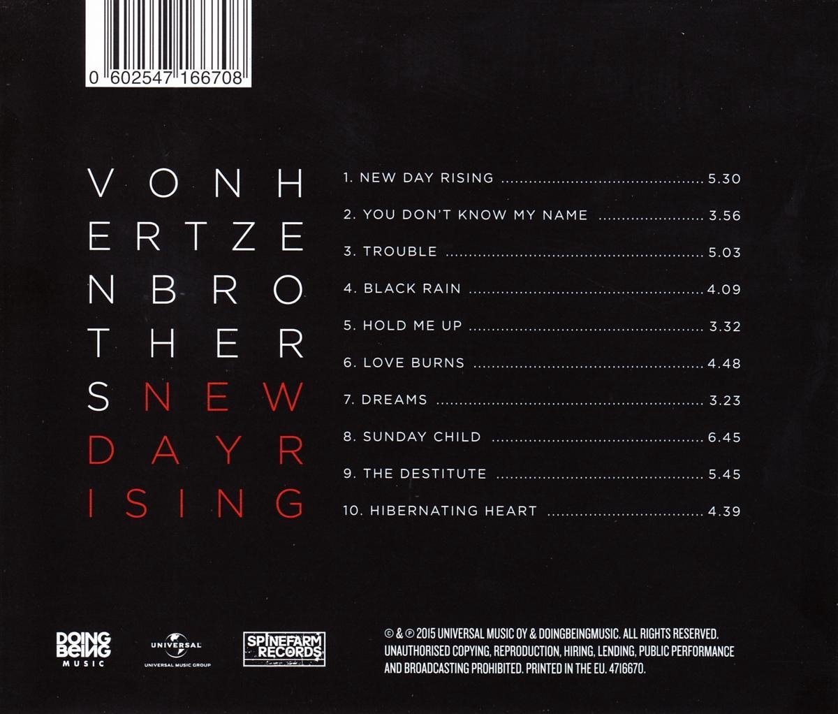 New Day Rising - Von Hertzen Brothers, Von Hertzen Brothers | CD (album ...