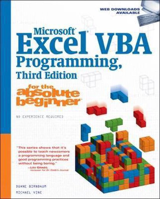 Microsoft Excel Vba Programming, for the Absolute Beginner, Duane ...