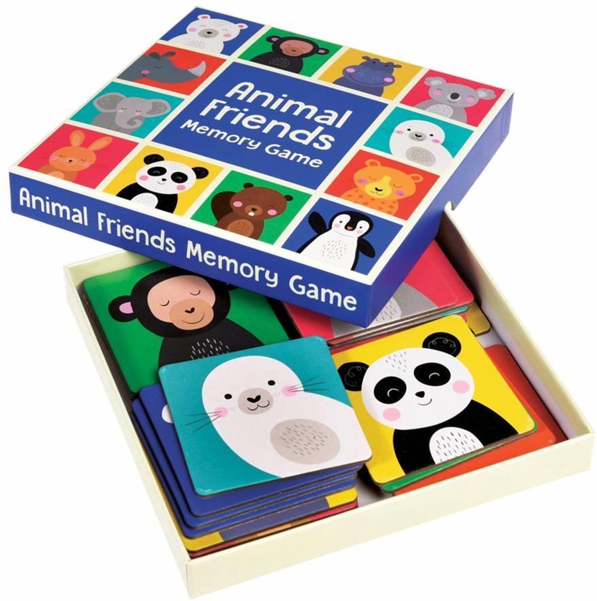 Rex London Memory kaarten kleurrijke dieren | bol.com
