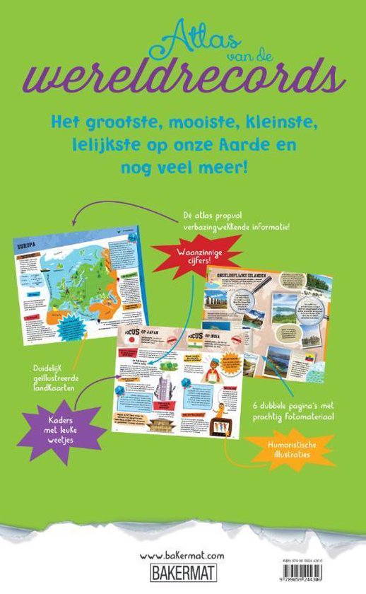 Atlas van de wereldrecords, Elisabeth Marrou | 9789059244306 | Boeken | bol