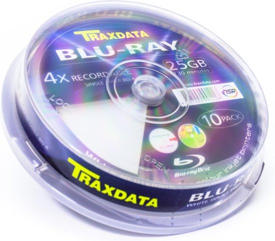 Traxdata 90L753ITRA006 Lees/schrijf blu-ray disc BD-R 25 GB 10 stuk(s) | bol