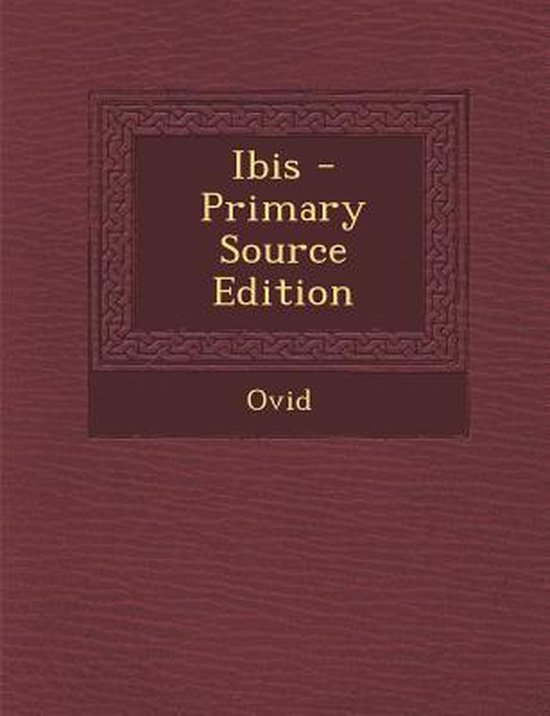 Ibis, Ovid | 9781287939481 | Boeken | bol.com