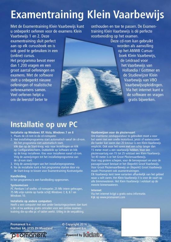 Promanent Examentraining - Examentraining klein vaarbewijs ...