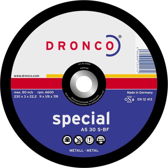 Dronco Slijpschijf - 115 mm Kom Metaal Superflex | bol.com