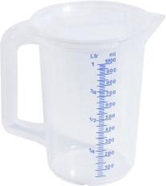 Maatbeker Met Deksel 1 L | bol.com