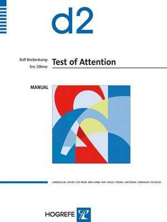 The d2 Test of Attention | 9780889371729 | Rolf Brickenkamp | Boeken ...