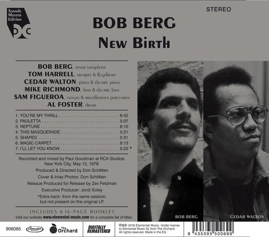 New Birth, Bob Berg | Muziek | bol