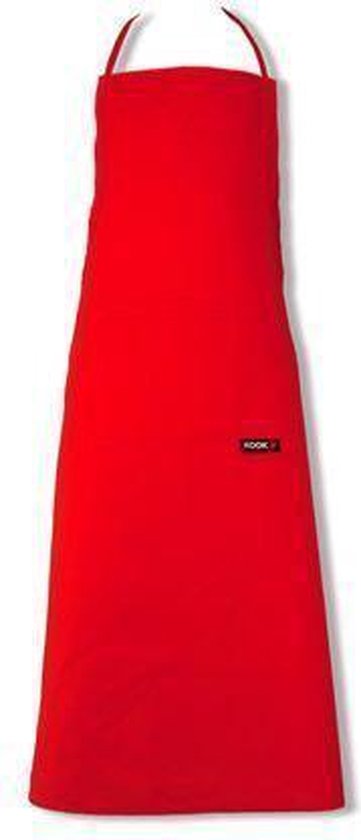 KOOK Schort/sloof - Rood | bol.com