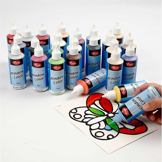 Window Color - Assortiment , kleuren assorti, 25x80 ml | bol