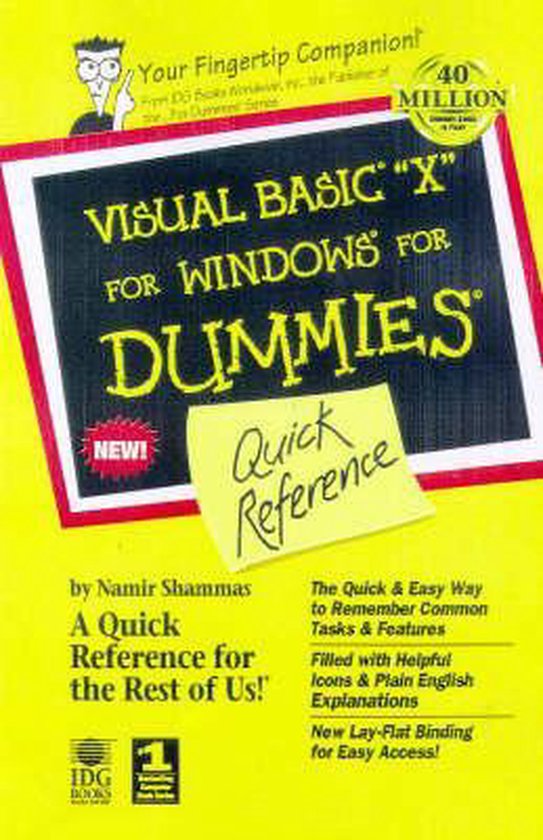 Visual Basic 6 for Windows for Dummies Quick Reference | 9780764503719 | Namir Clement... | bol