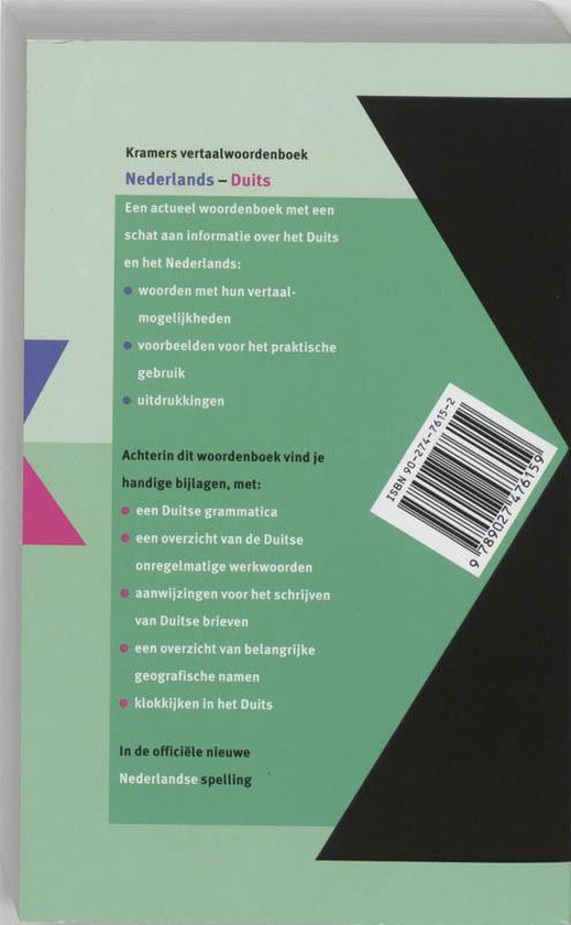 Kramers Vertaalwoordenboek Ned Duits, Diversen | 9789027476159 | Boeken ...