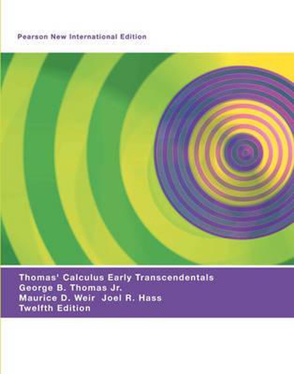 Thomas' Calculus Early Transcendentals | 9781292021232 | George B ...