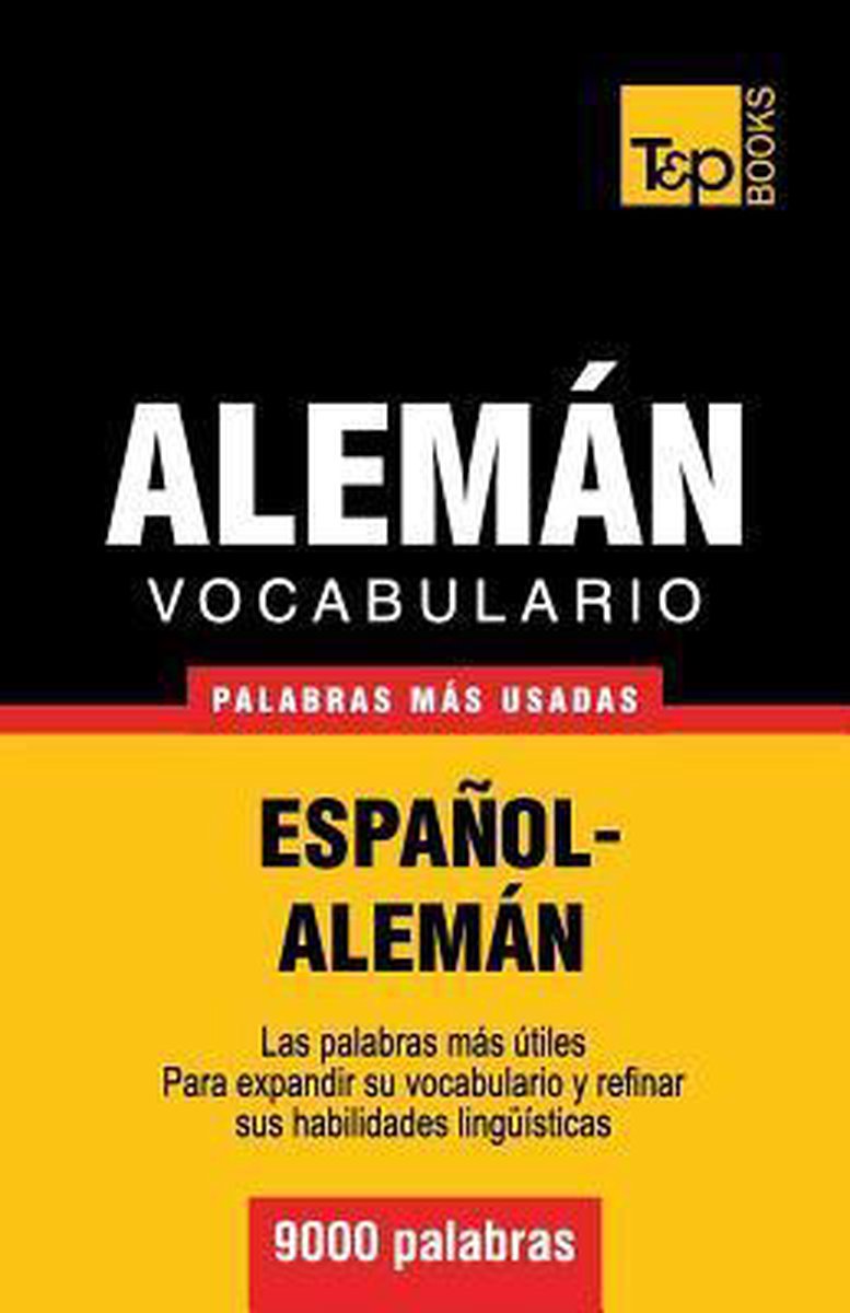 Spanish Collection- Vocabulario español-alemán - 9000 palabras más usadas |... | bol