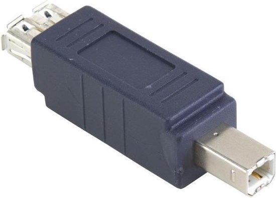 Bandridge - USB A-B Verloopstekker - Grijs | bol.com