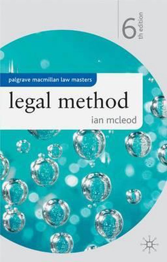 Legal Method | 9780230013346 | Ian Mcleod | Boeken | bol