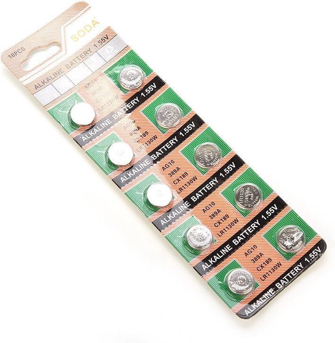 AG10 ( LR54 ) 10 pak Horloge Knoopcel Batterijen | bol