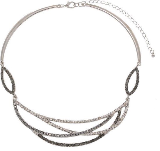 Statement ketting in klassiek design met steentjes | bol.com