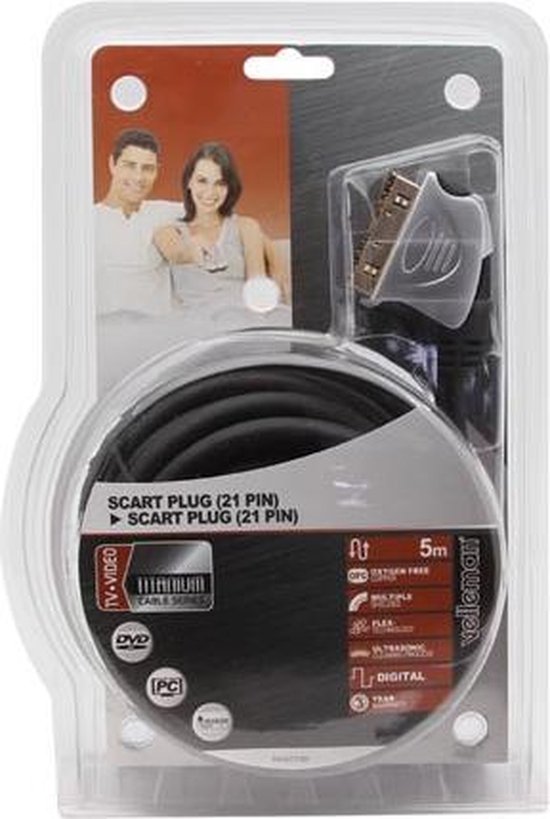HQ - Scart Kabel - 5 meter | bol