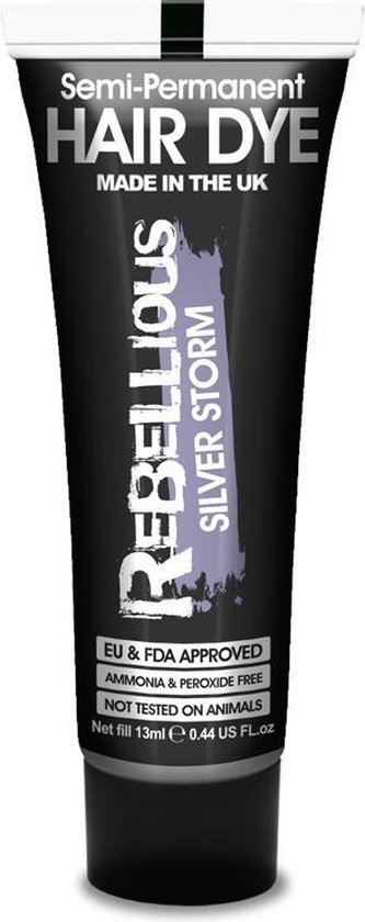 PaintGlow Rebellious Colours semi permanente haarverf 13 ml Silver ...