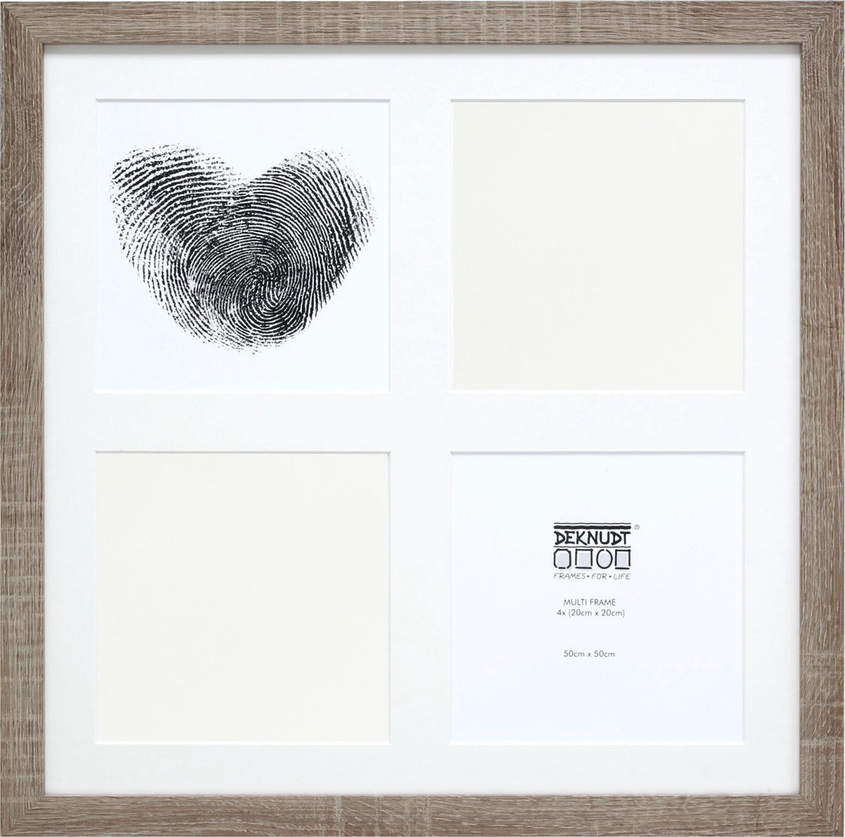 Deknudt Frames S49BH3 P4 10x15cm Multi fotokader in een grijze ...