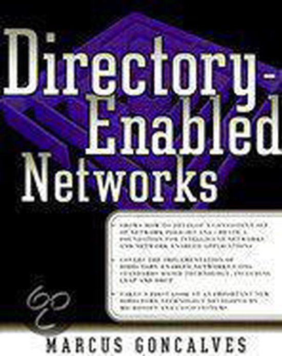 Directory-Enabled Networks, Marcus Goncalves | 9780071349512 | Boeken | bol