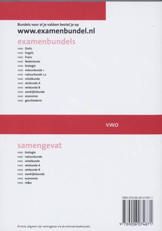 Examenbundel / 2008/2009 Vwo / Deel Geschiedenis | 9789006074871 | H ...
