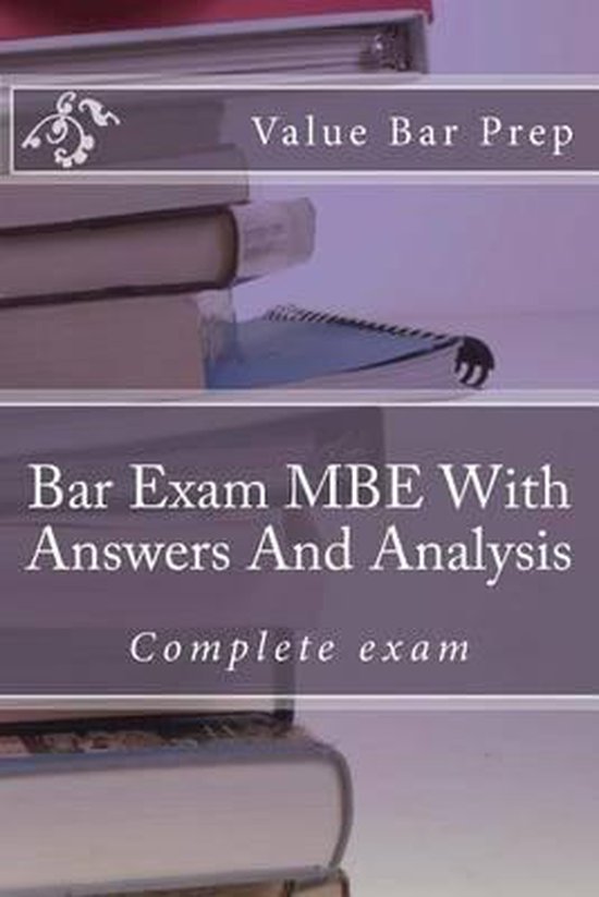 Bar Exam MBE with Answers and Analysis, Value Bar Prep | 9781494732752 | Boeken | bol.com