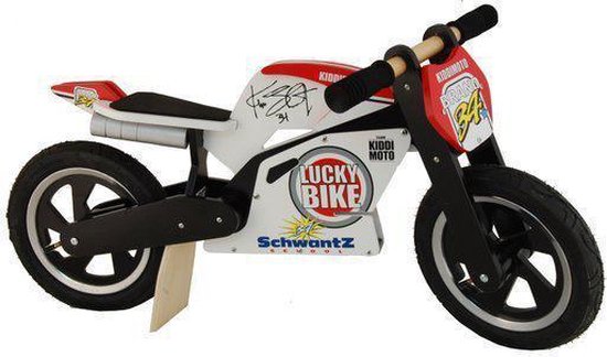 Kiddimoto Superbike - Houten Loopmotor Kevin Schwantz | bol.com