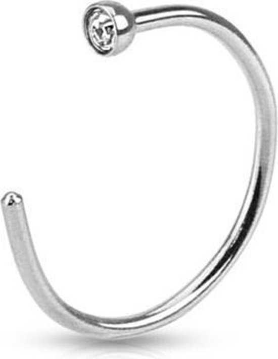Neuspiercing ring met steentje | bol.com